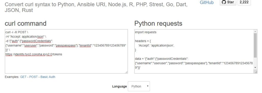 Pythonでcurlコマンドと同等の処理を実行する方法 - 知的好奇心